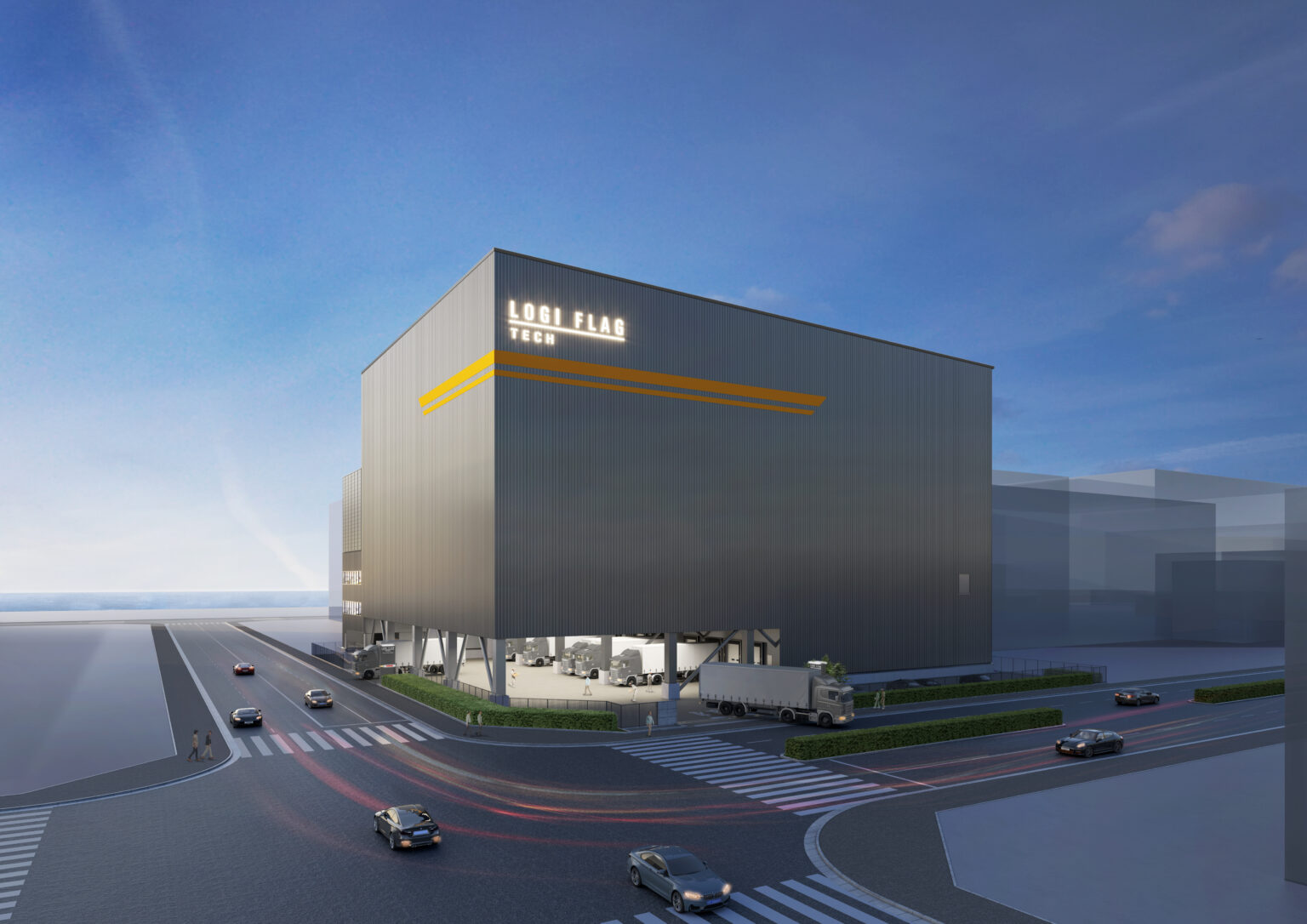 (仮称) LOGI FLAG TECH 大阪南港 I | 冷凍・冷蔵・3温度帯の次世代型物流施設